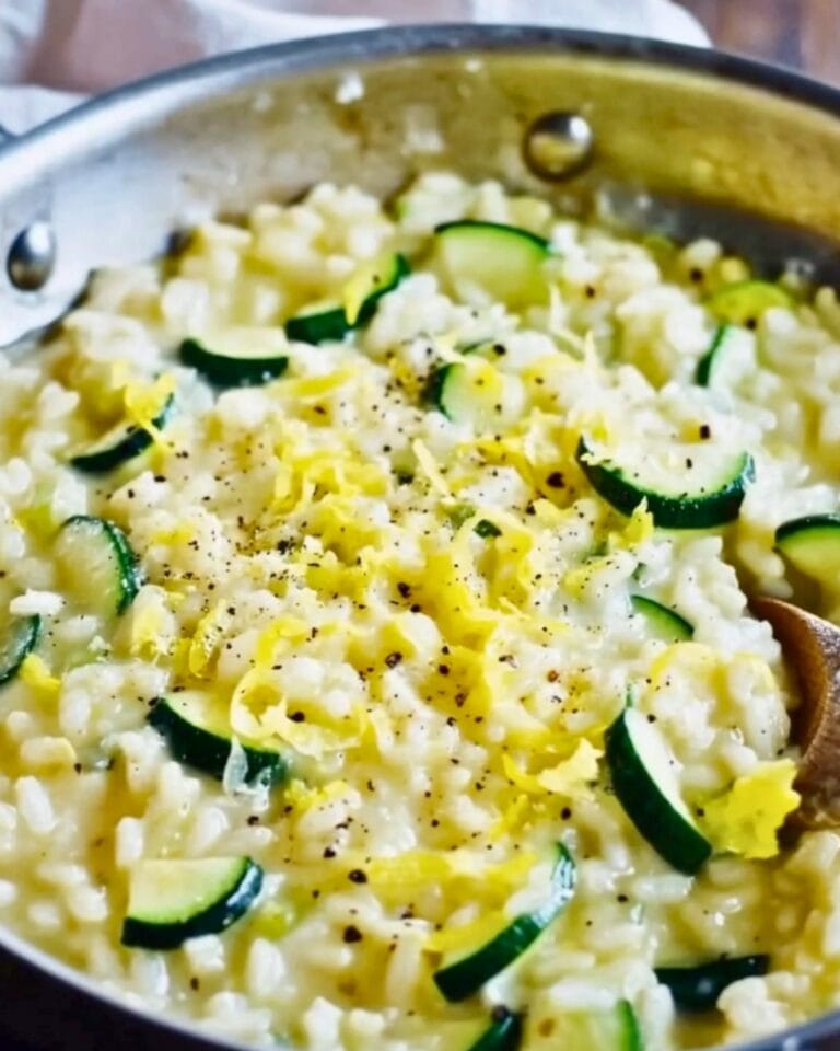 Easy Italian Courgette & lemon Risotto – easypeasyrecipes.net