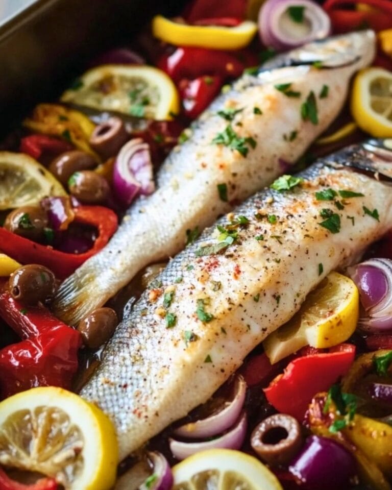 Easy Italian Baked Seabass - Easy Peasy Recipes