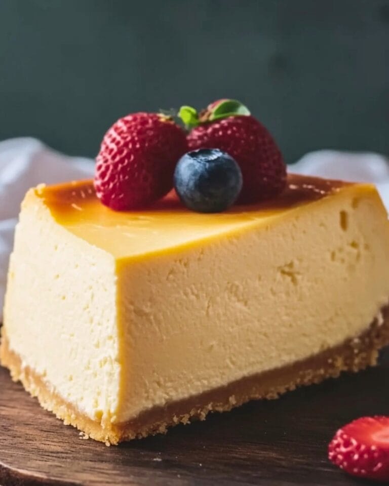 Simple Italian Cream Cheese and Ricotta Cheesecake - easypeasyrecipes.net