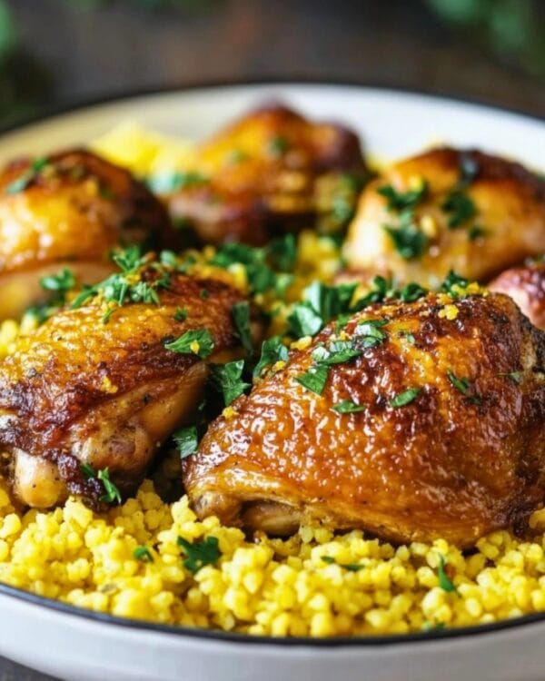 Simple Italian Style Chicken & Couscous - easypeasyrecipes.net