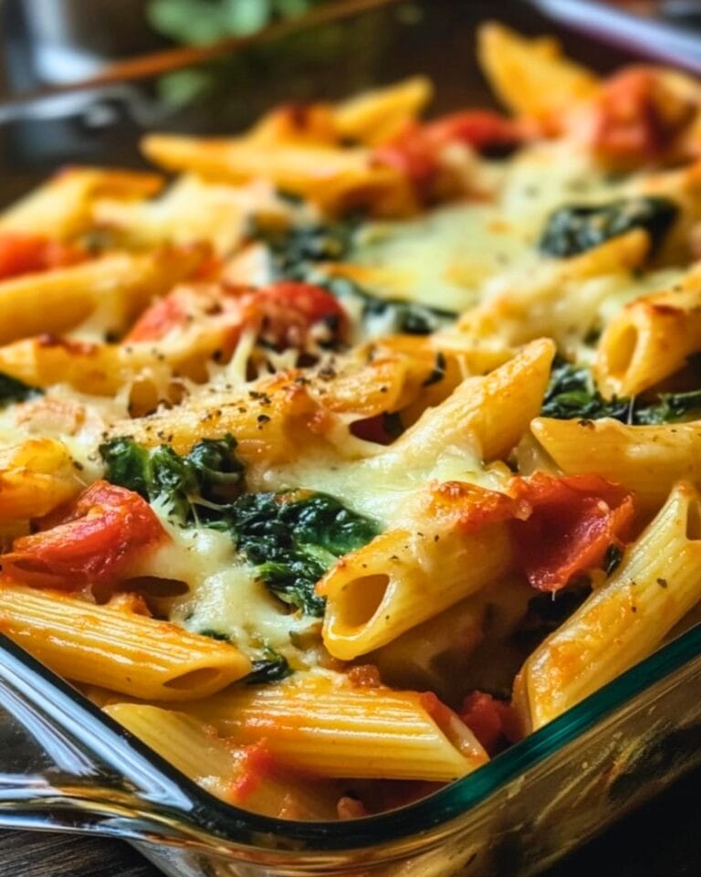 Quick Italian Baked Mostaccioli Primavera – easypeasyrecipes.net