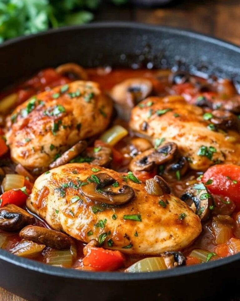 Simple Italian Chicken Cacciatore – easypeasyrecipes.net