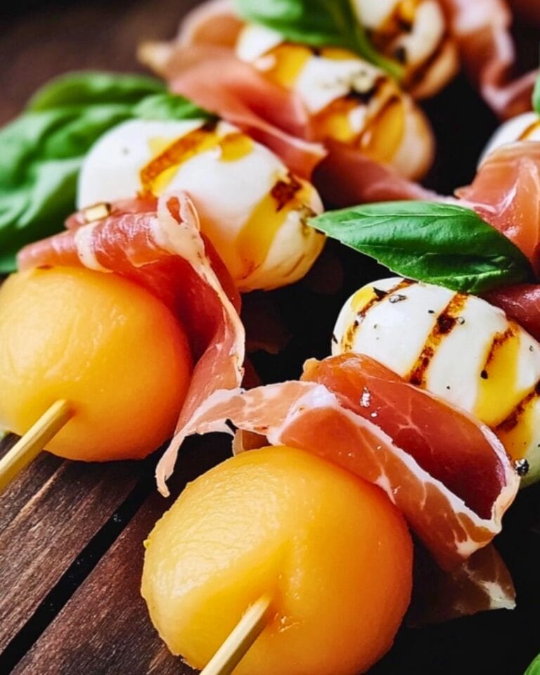 Simple Italian Sweet and Savory Melon Prosciutto Bites - Easy Peasy Recipes