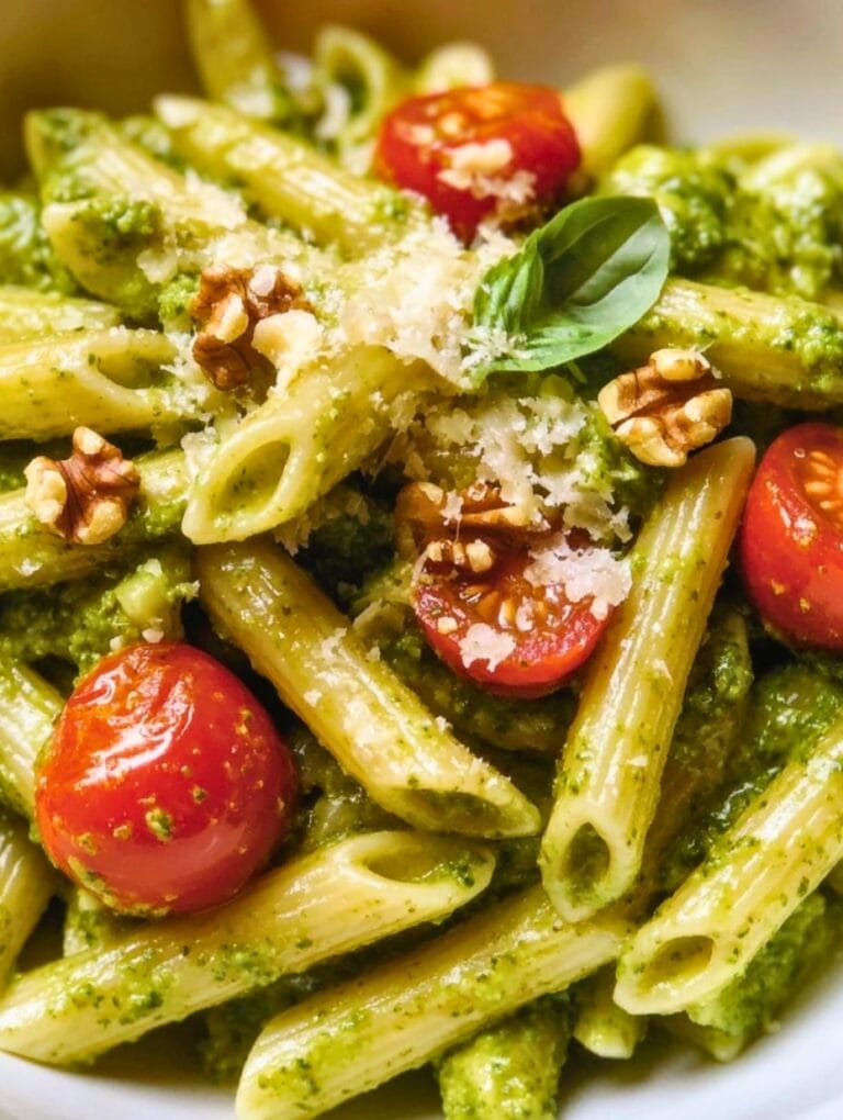 Simple Pesto Pasta – easypeasyrecipes.net